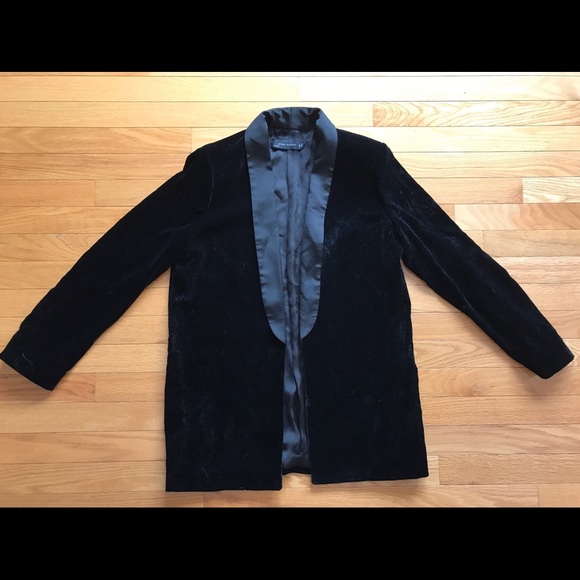 Zara | Jackets & Coats | Zara Velvet Jacket | Poshmark